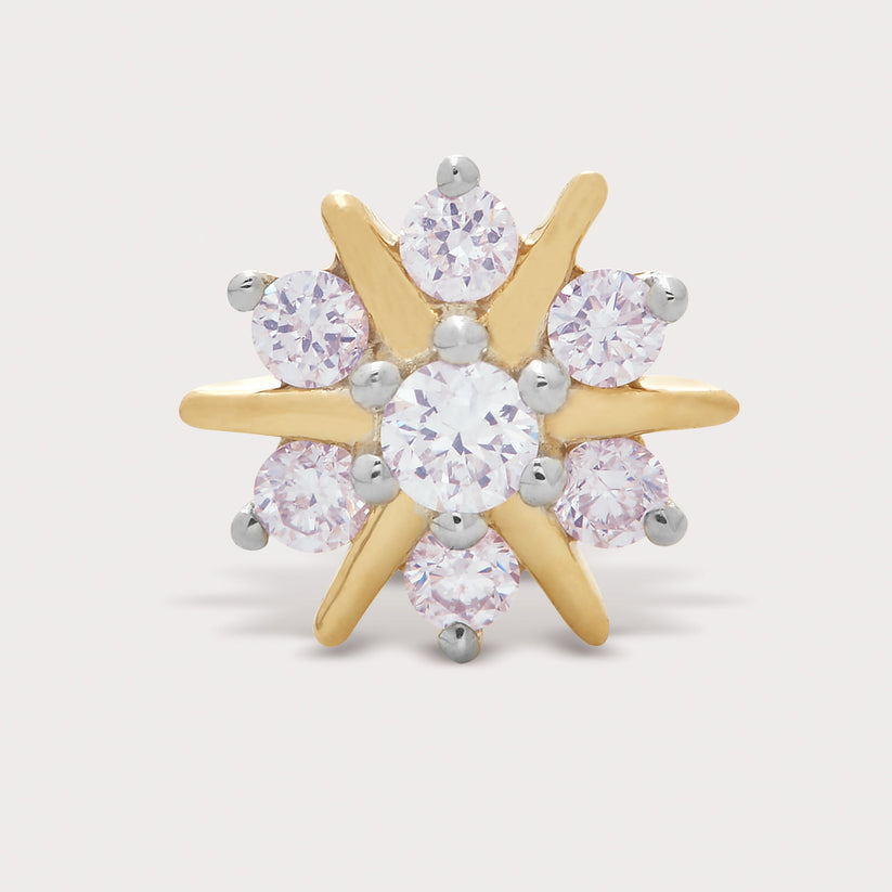 The Frostflake Nose Pin – Elegant Diamond Snowflake Jewelry – Aukera ...