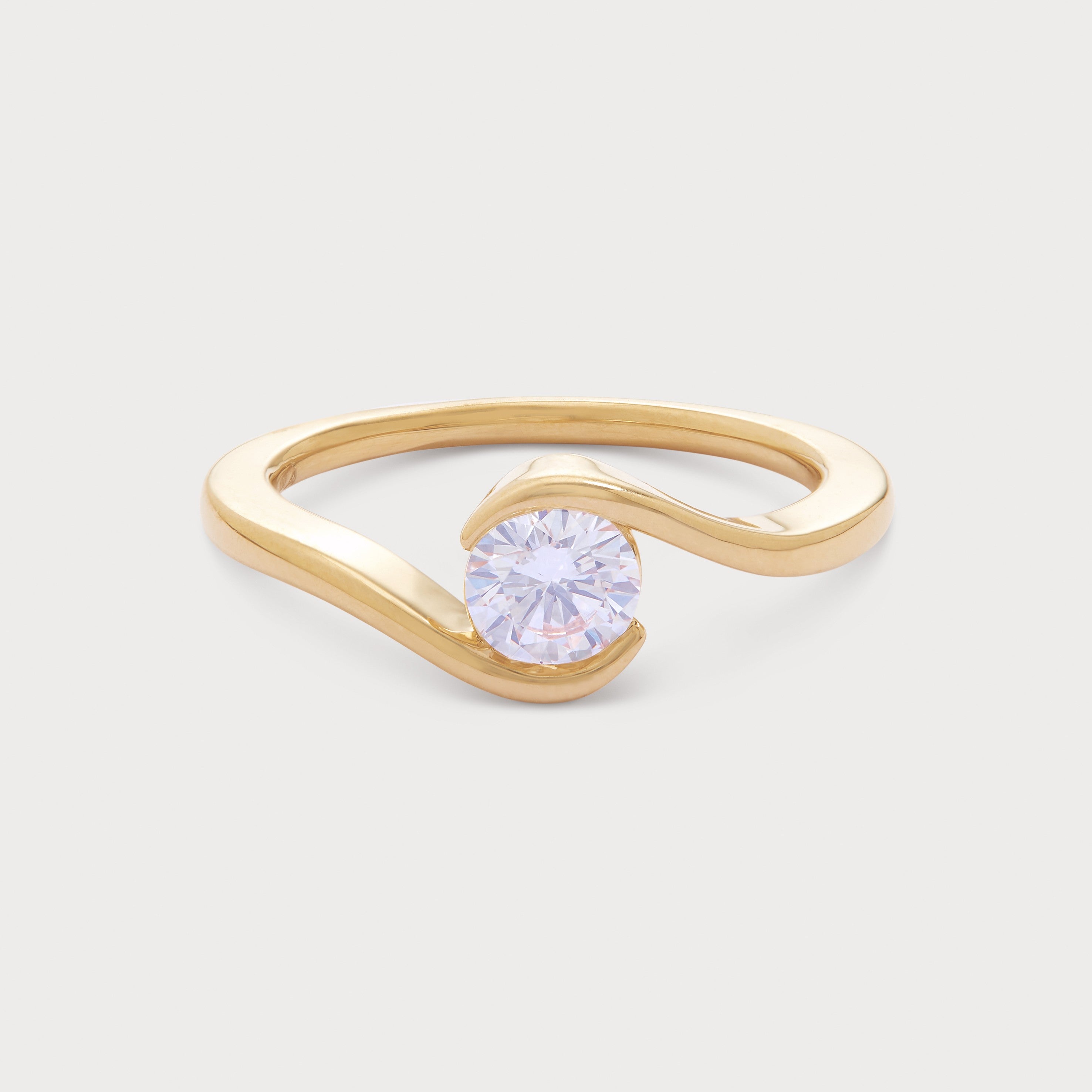 Aukera Women’s Diamond Engagement Ring – The Caress Ring – Aukera Jewellery